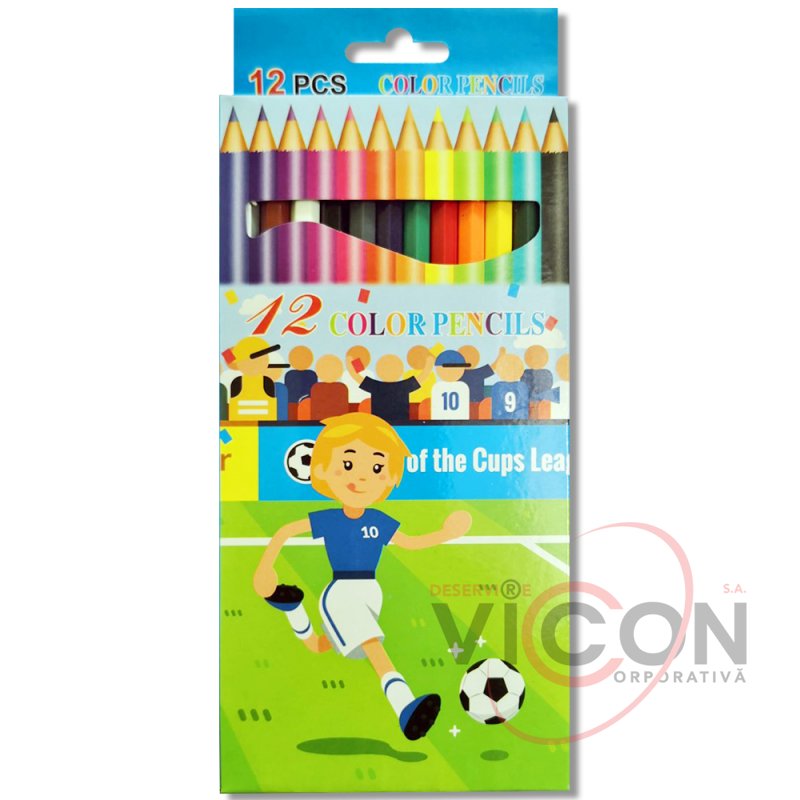 Creioane colorate, 12 culori
