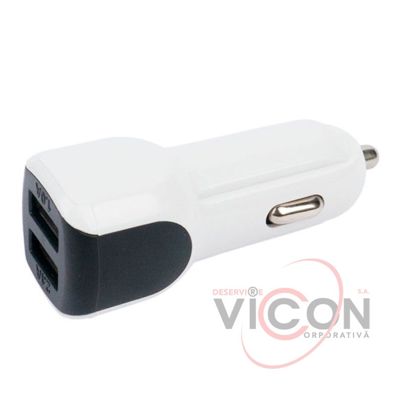 Charger-bricheta auto U-03 2USB Pigeon