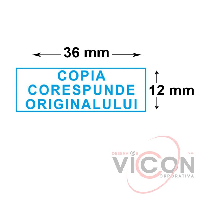 Ștampilă /COPIA CORESPUNDE ORIGINALULUI/, COLOP Printer C20