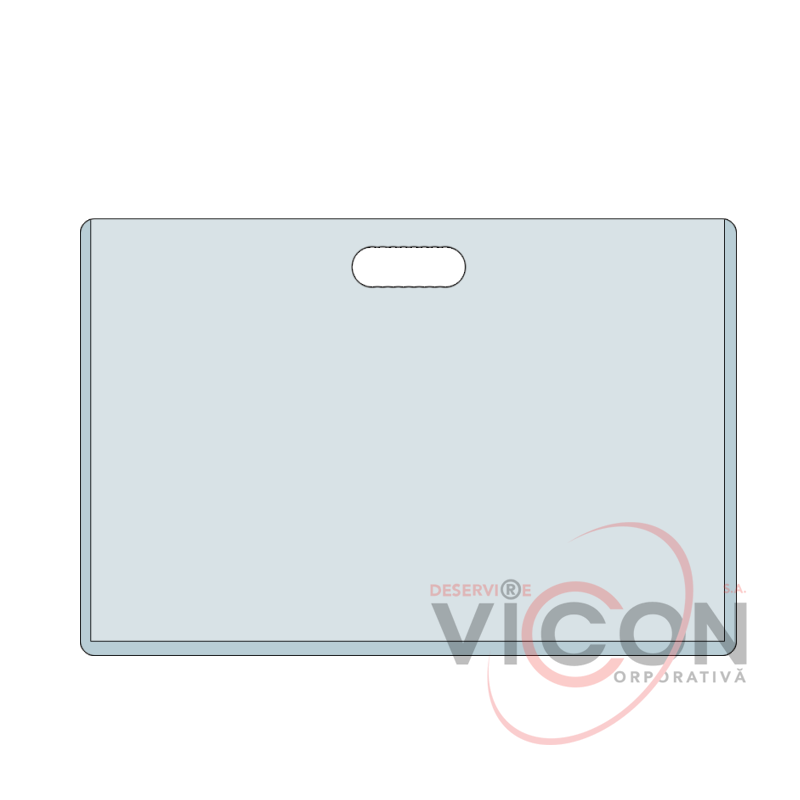 Ecuson orizontal din plastic, 100 x 68 mm, A1