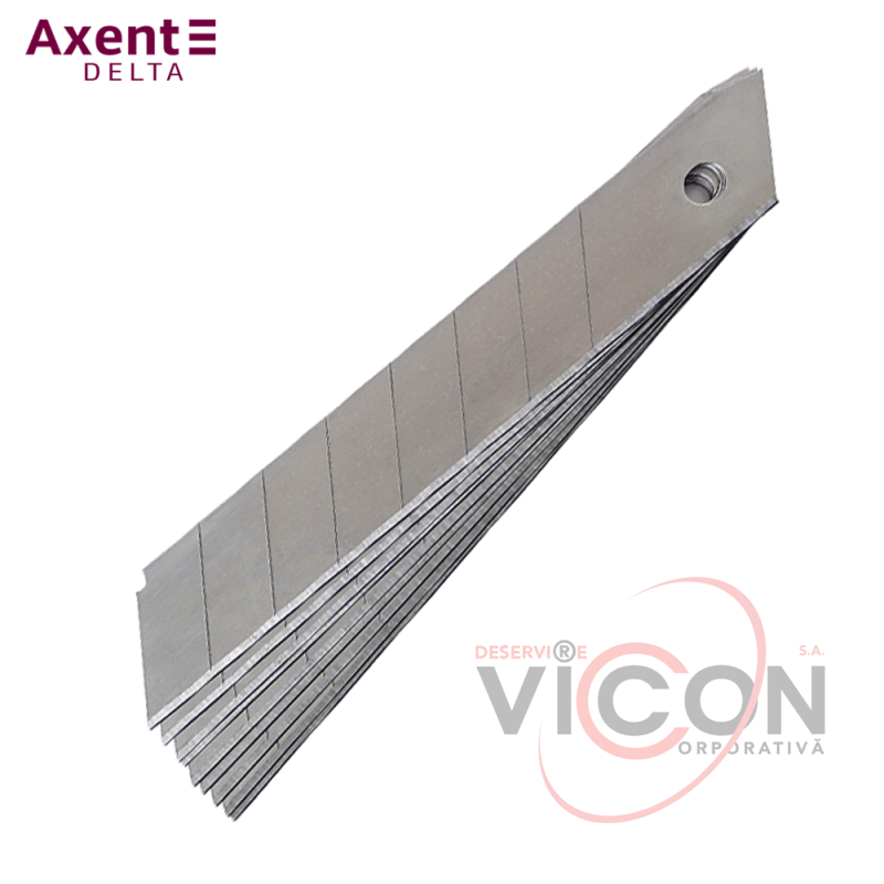 Лезвия для канцелярских ножей Axent Delta D6523, 9 мм