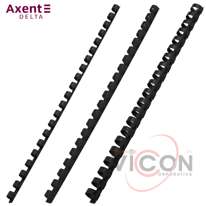 Пружина пластиковая Axent, черная