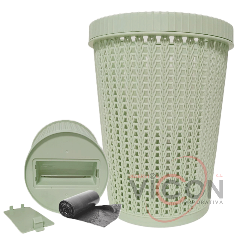 Coș de gunoi cu dozator de pungi 29*23 cm