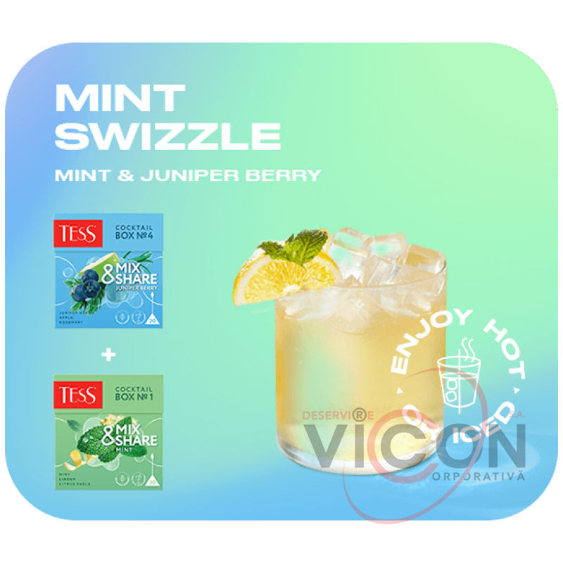 Ceai Oolong cu aromă de rozmarin, măr și ienupăr Cocktail Box #4 în ...