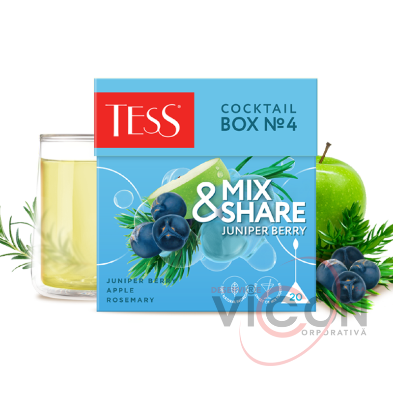 Ceai Oolong cu aromă de rozmarin, măr și ienupăr Cocktail Box #4 în ...