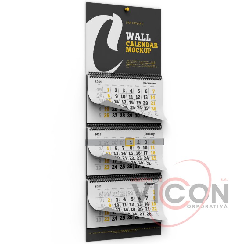 Calendar trimestrial personalizat 2026