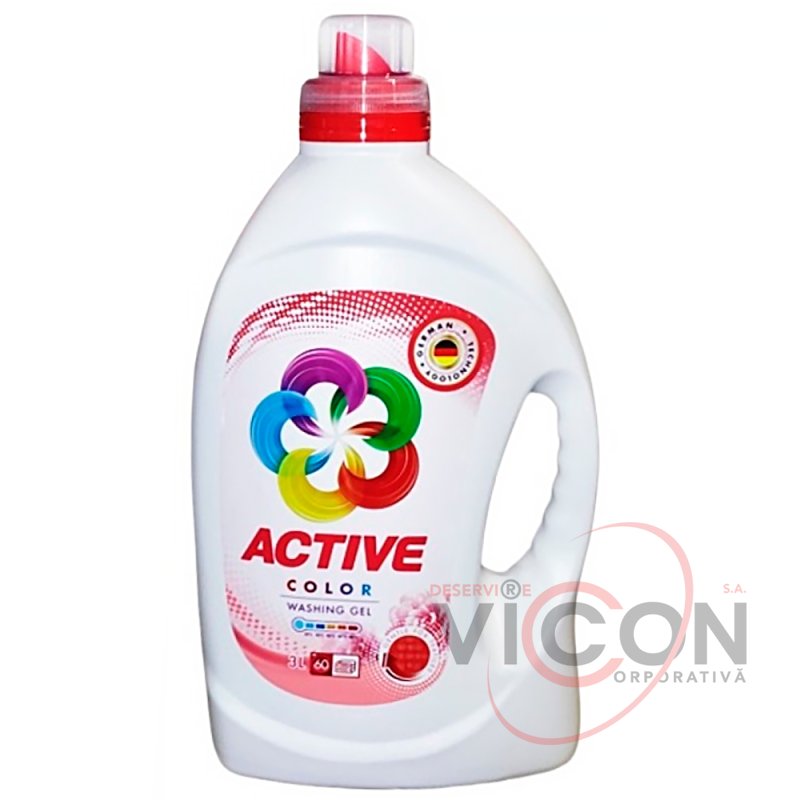 Detergent lichid ACTIVE COLOR, 3 Litri