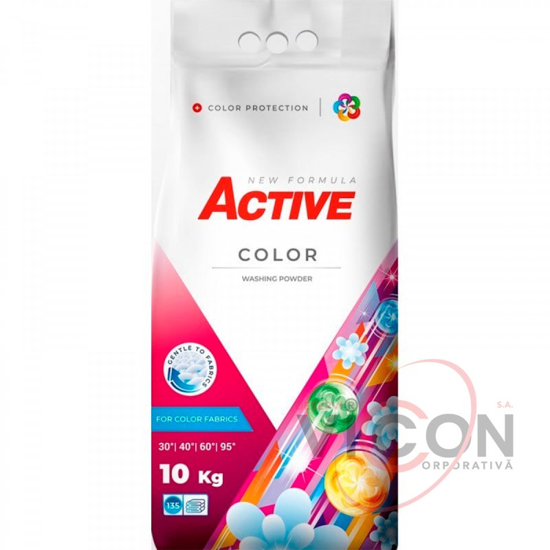 Порошок для стирки ACTIVE COLOR, 10 Кг