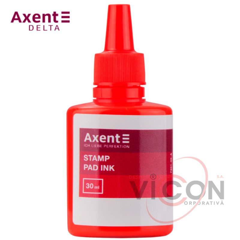 Краска штемпельная Axent 7301-06-A 30 мл, красная