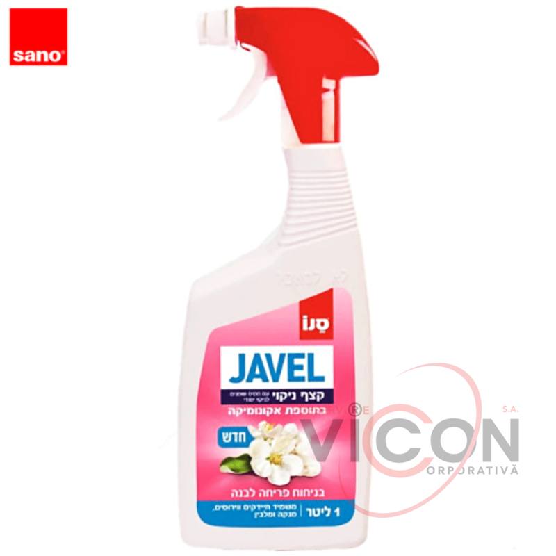 Spumă de curățare cu adaos de clor și parfum de flori albe SANO Javel ...