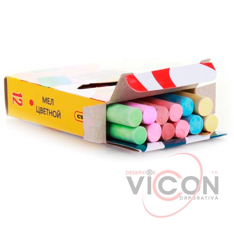 Cretă colorată (12buc) 7607C