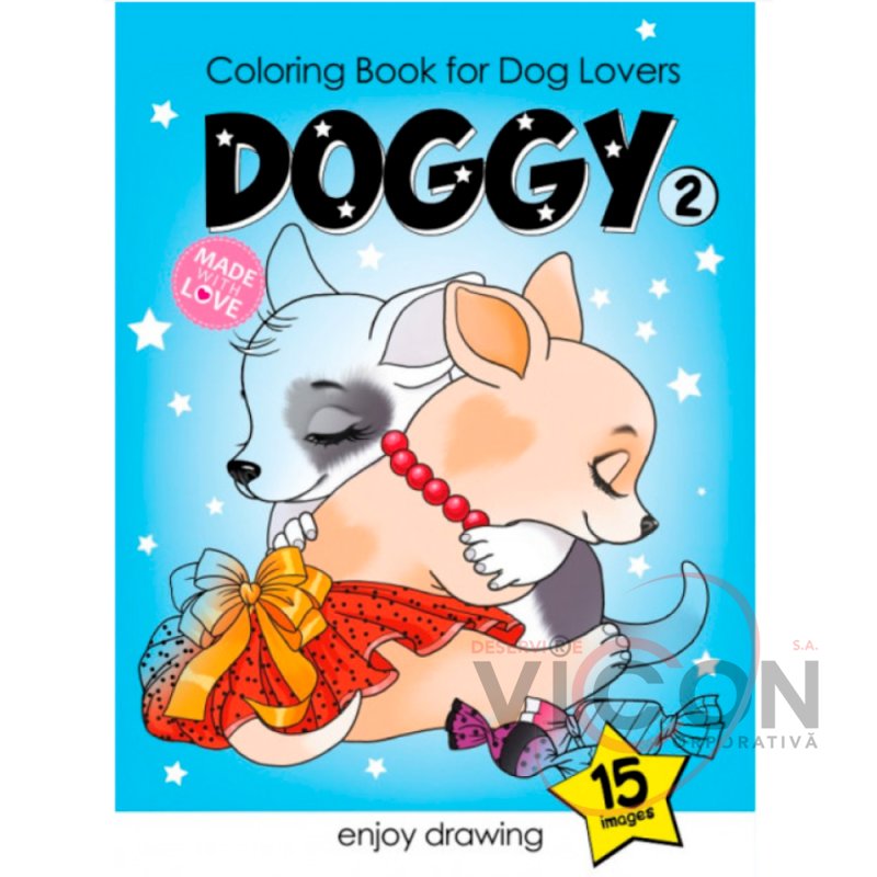 Carte de colorat A4, 16 foi, DOGGY 2