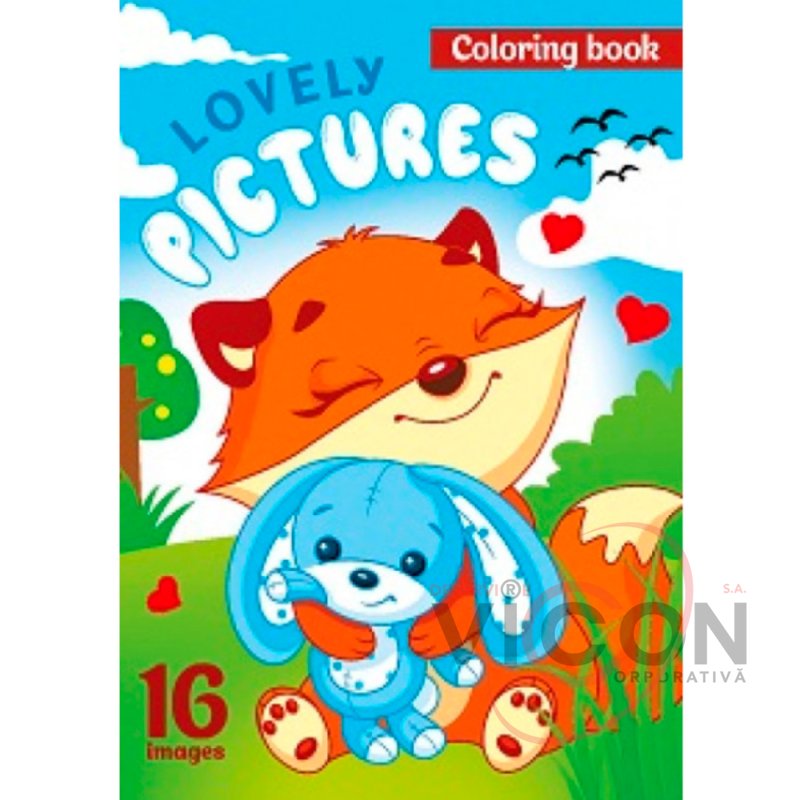 Carte de colorat A4, 16 foi, Imagini frumoase