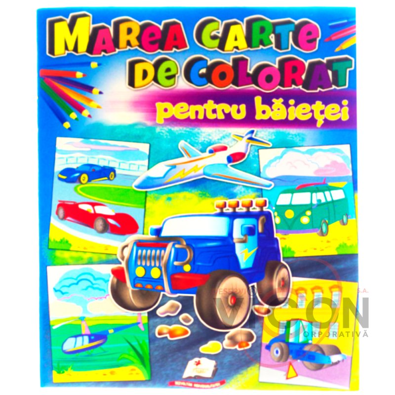 Marea carte de colorat pentru baietei