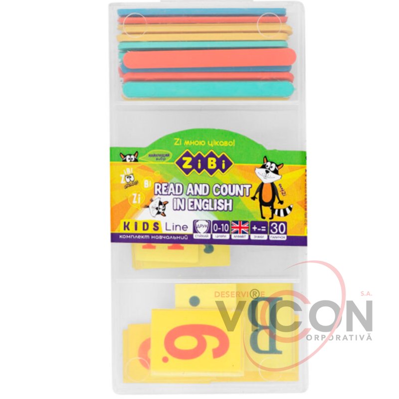 Набор ученический Read and Count in English KIDS Line