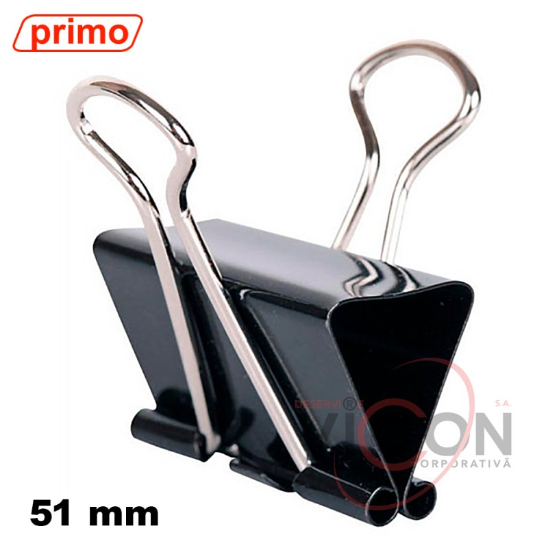 Clipse de birou, 51 mm, PRIMO (12 buc)