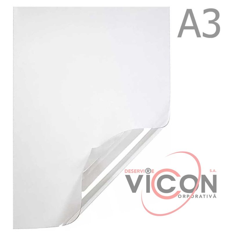 Folii transparente lucioase pentru laminare, A3, 100 mic, 100 coli