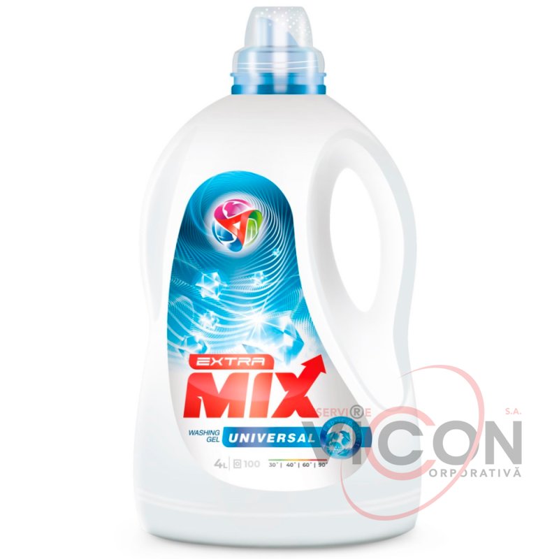 Detergent gel universal pentru orice de țesătură Extra Mix Universal 4,0 L