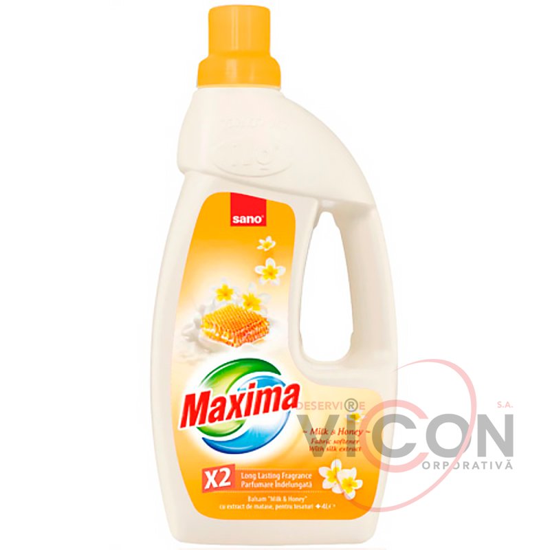 Balsam de rufe Sano Maxima Lapte și Miere, 4 l