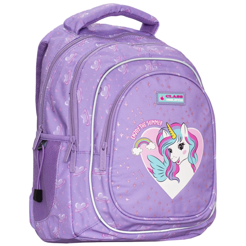 Rucsac SchoolMax Unicorn 3 compartimente, 39х29х17сm, 2519C CLASS