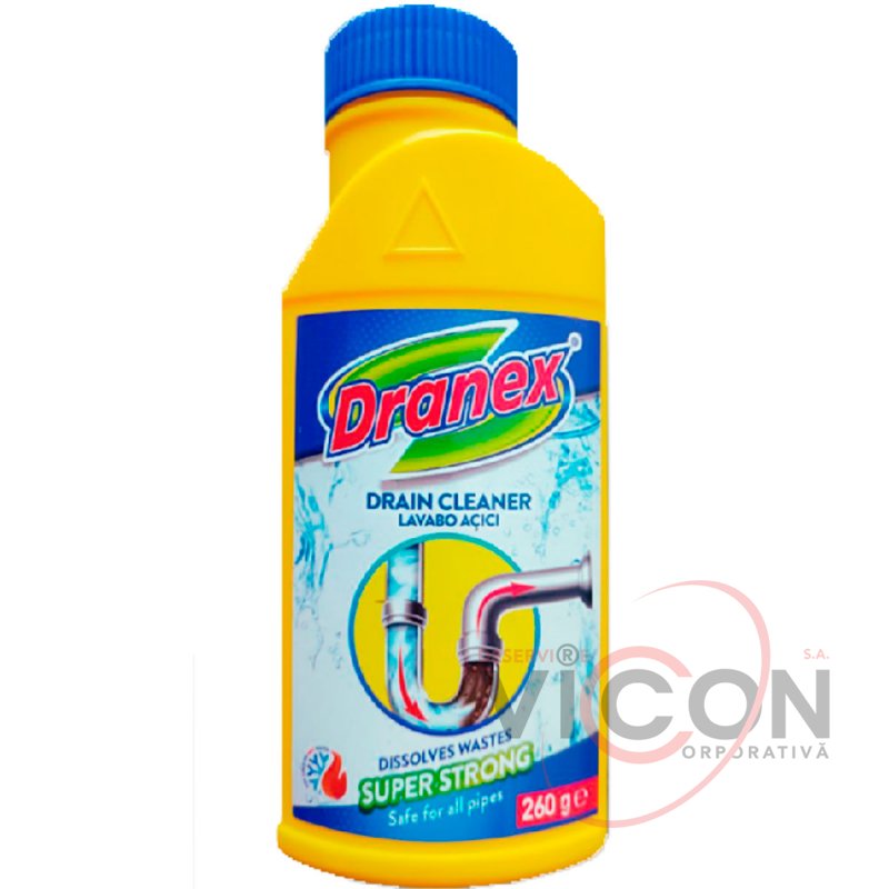 Granule pentru curațarea țevilor DRANEX Lavabo Acici 260 gr