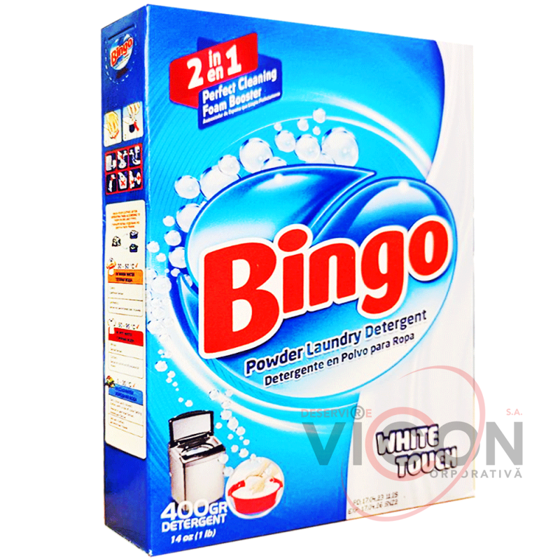 DETERGENT MANUAL BINGO 400 G.