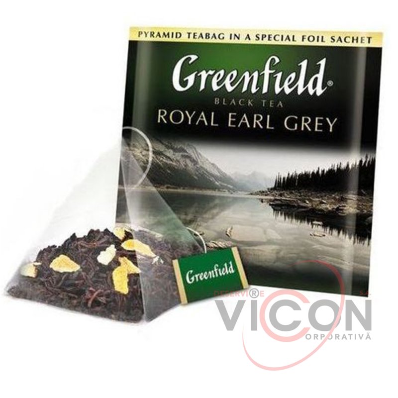 Greenfield в пирамидках ROIAL EARL GRAY, чай черный, 20 шт.