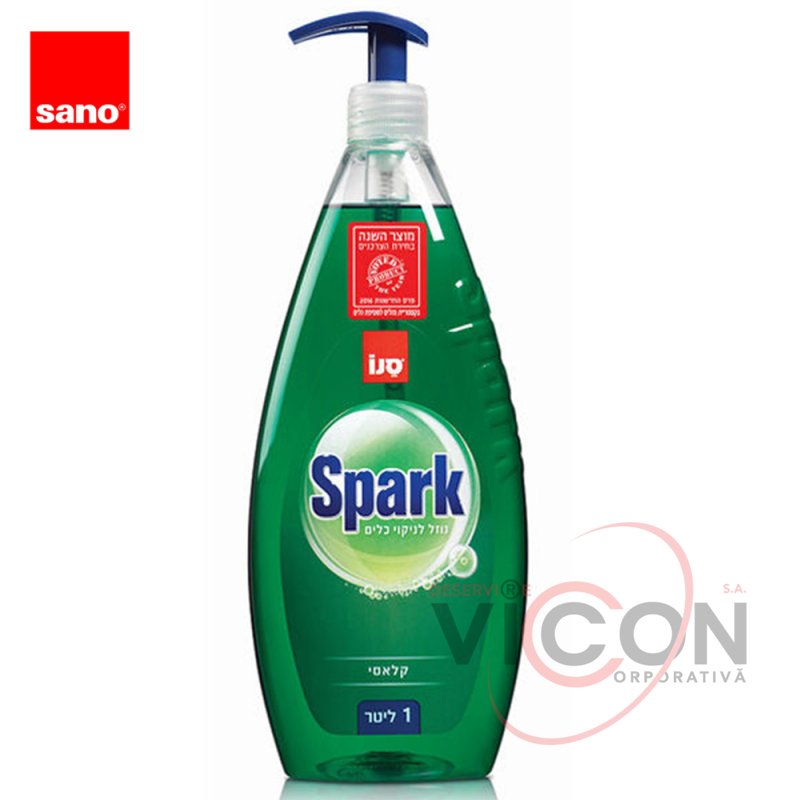 Soluție pentru spălat vesela SANO SPARK, 1000 ml.
