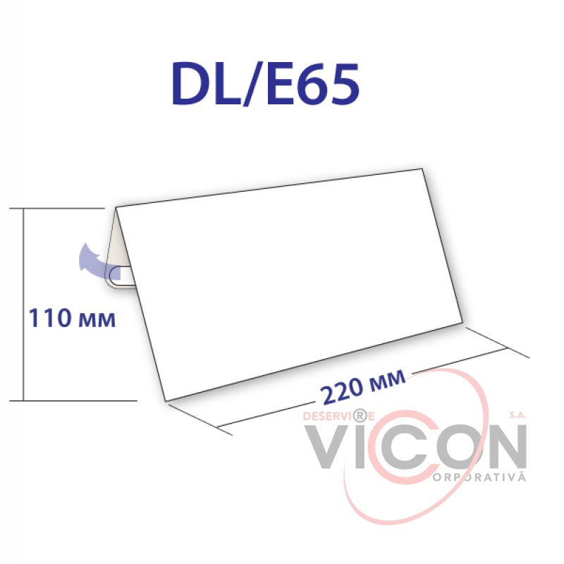 Plic DL, cu lipire siliconică