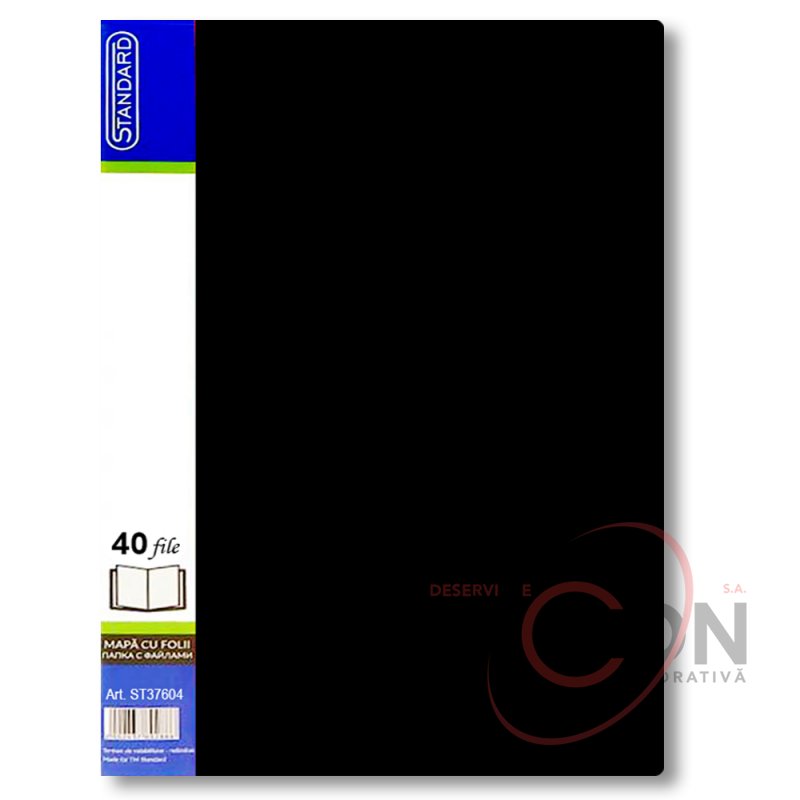 Mapă cu folii transparente, A4, STANDARD