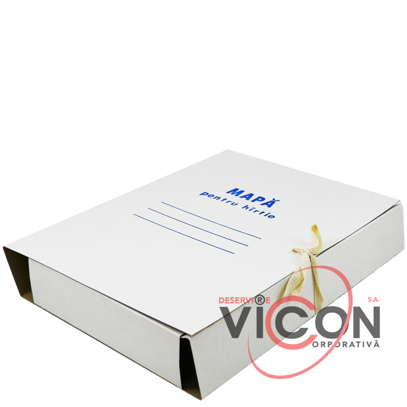 Mapă-dosar din carton cu şireturi, A4, 400 gr/m2