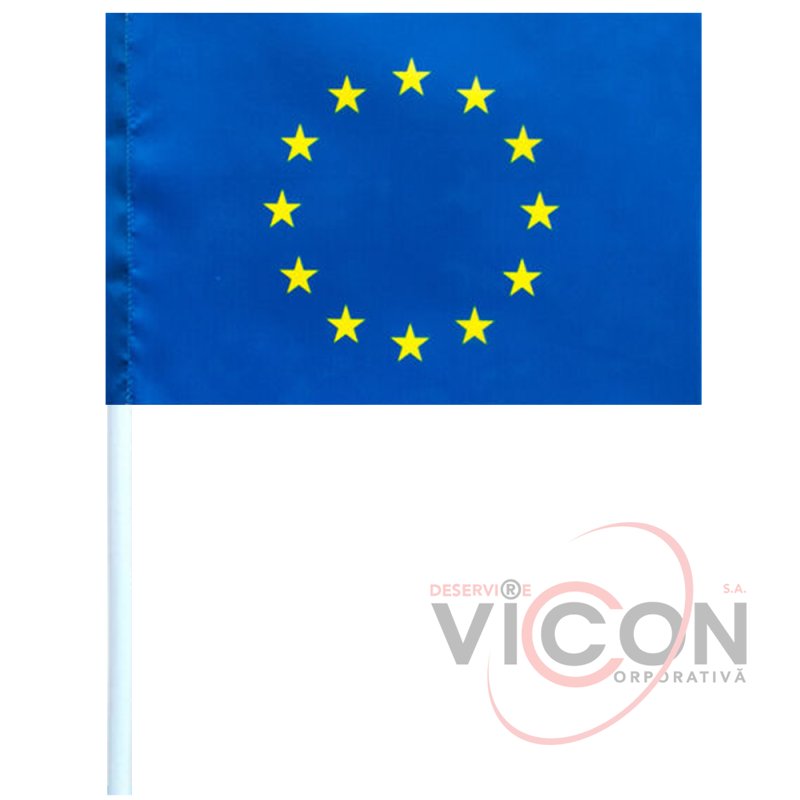 Steag de masă (UE) 22 x 15 cm, suport din plastic