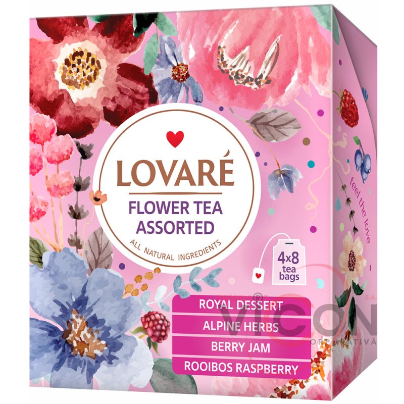 Set de ceai din plante și flori 32 buc. CEAI DE FLORI LOVARE ASORTAT