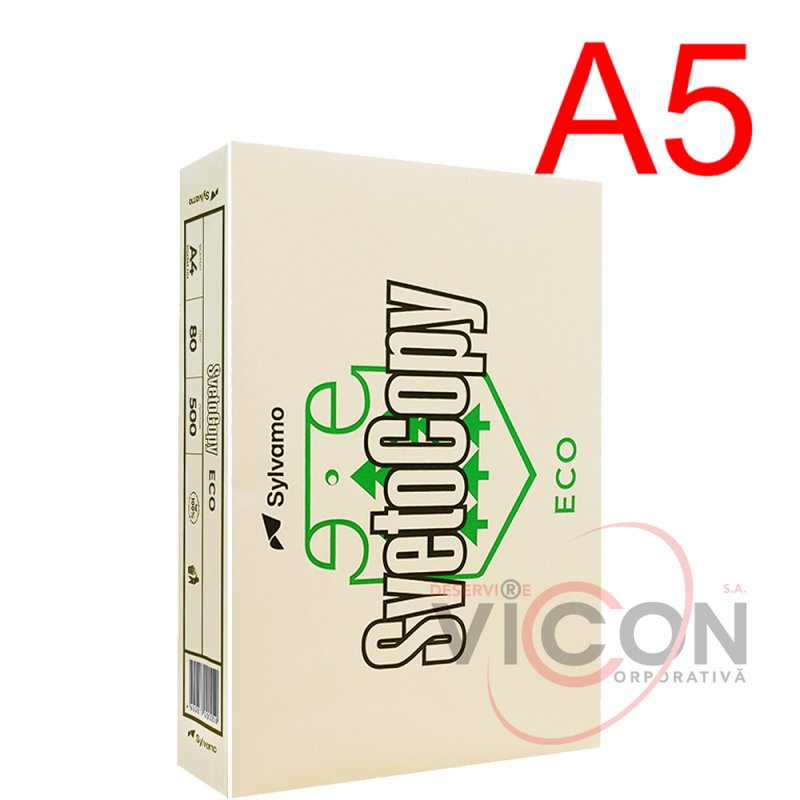 Hârtie A5, SvetoCopy ECO, 500 foi, 80 gr./m2