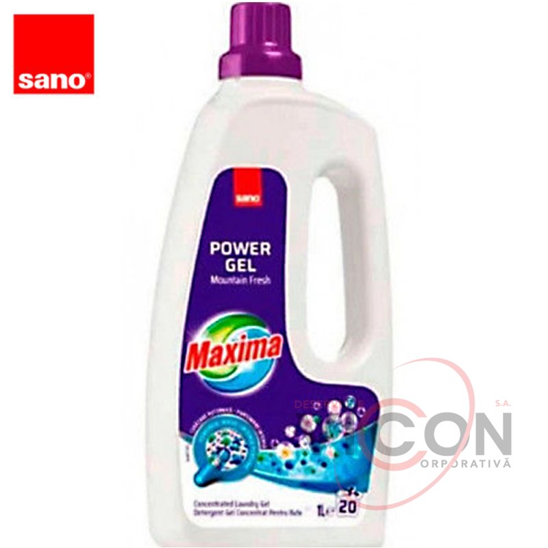 Detergent gel de rufe concentrat SANO Mountain Fresh, 1 litru
