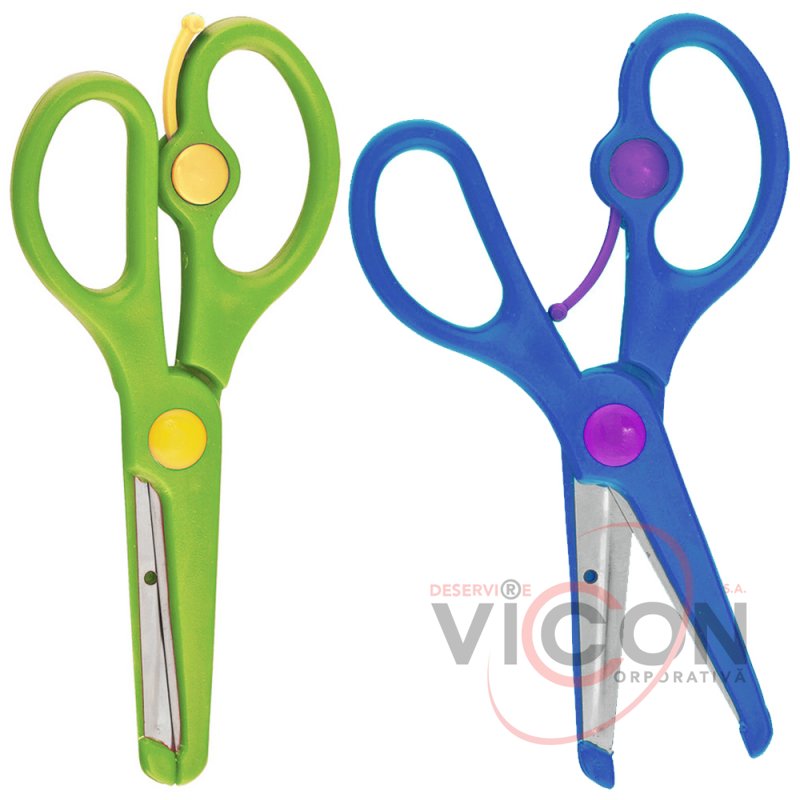 Foarfece pentru copii 135 mm cu mecanism de retur