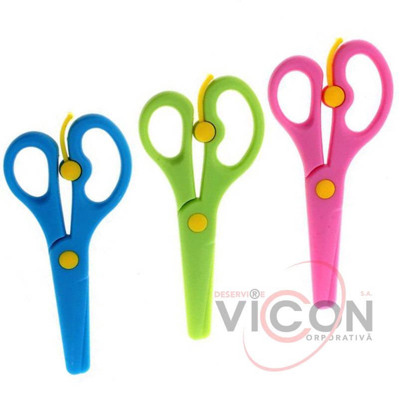 Foarfece pentru copii 135 mm cu mecanism de retur