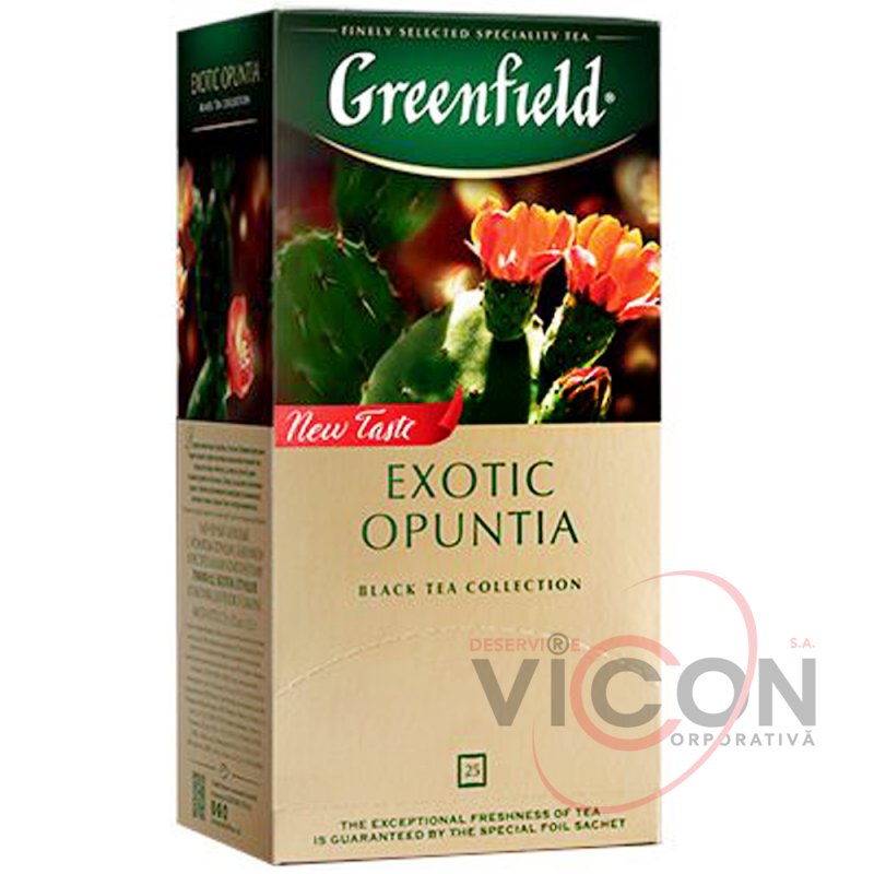 Greenfield EXOTIC OPUNTIA, ceai negru, 25 pl.
