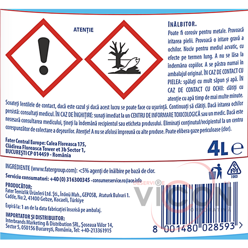 Inalbitor ACE Profesional, 4L